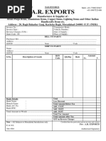 Tour Travel Bill | PDF