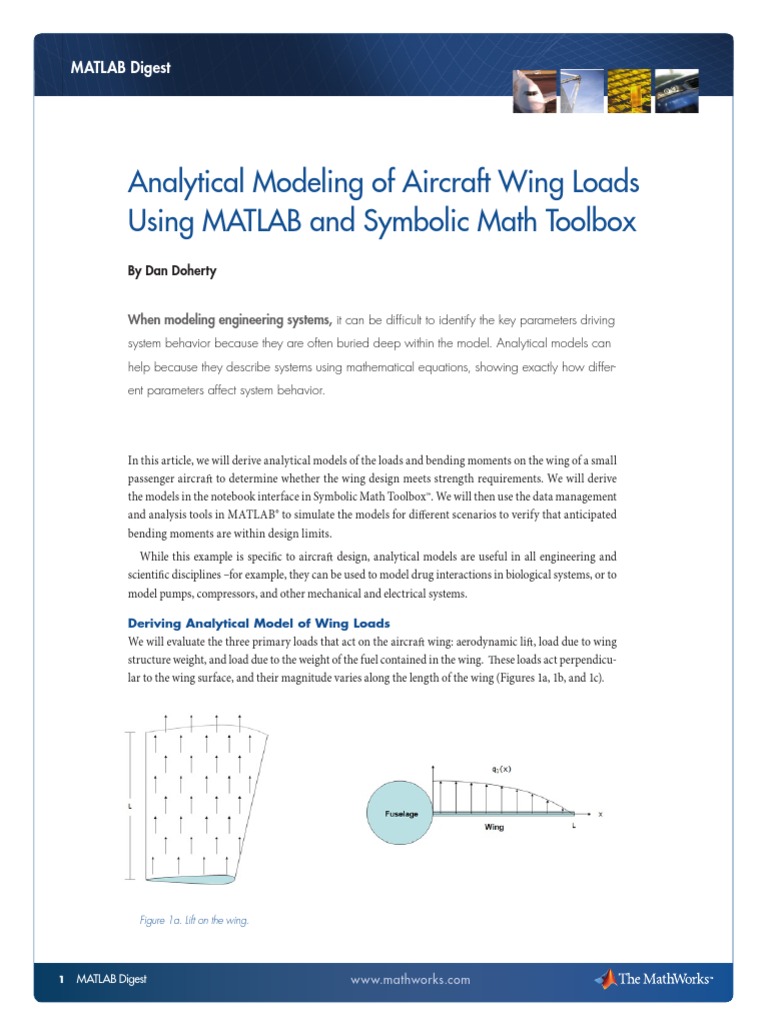 Wing Shear Force Modeling | PDF | Lift (Force) | Matlab