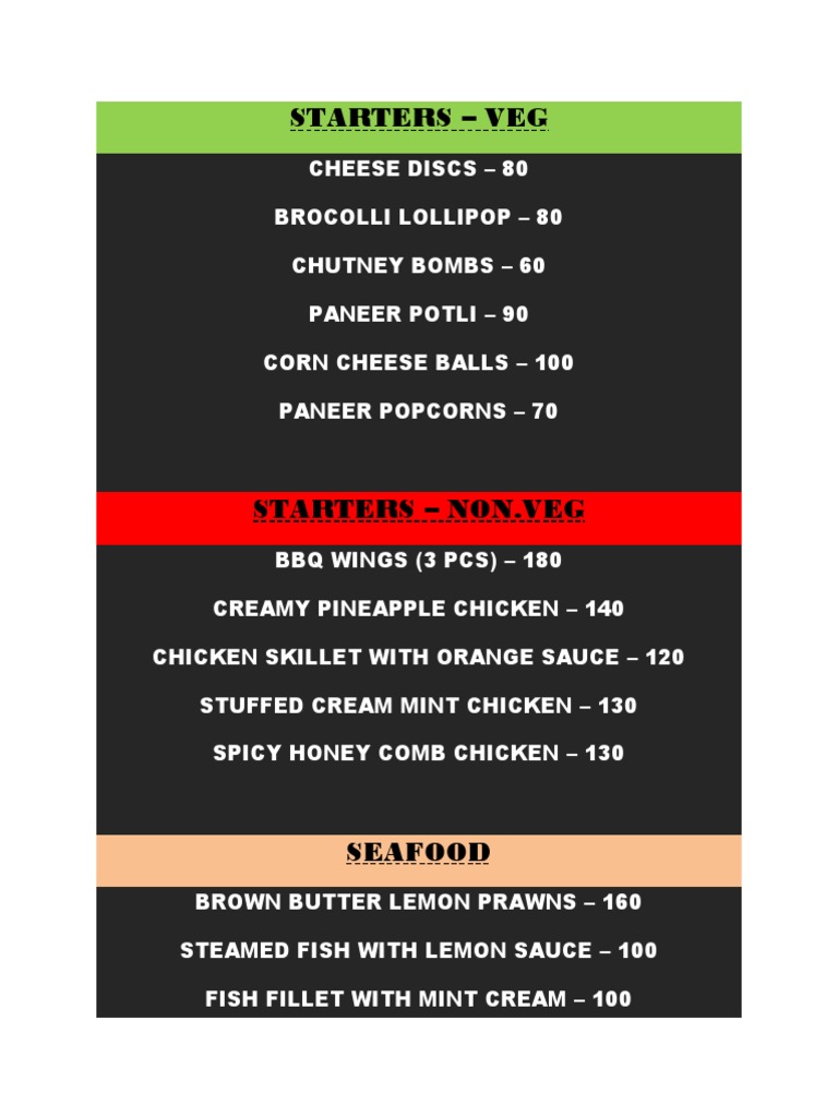 Truffle New Menu | PDF | Cooking, Food & Wine