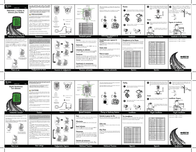 BIKE 030 Instr | PDF | Monitor de computadora | Bienes manufacturados