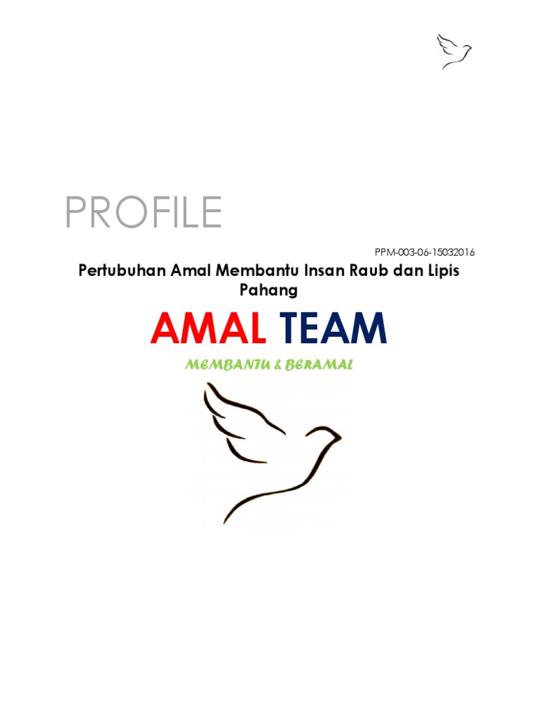 Profil Pertubuhan Amal Team Pahang | PDF