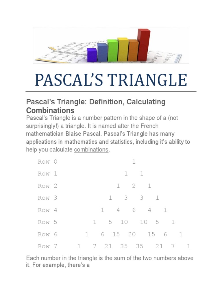 Pascals Triangle | PDF | Discrete Mathematics | Algebra