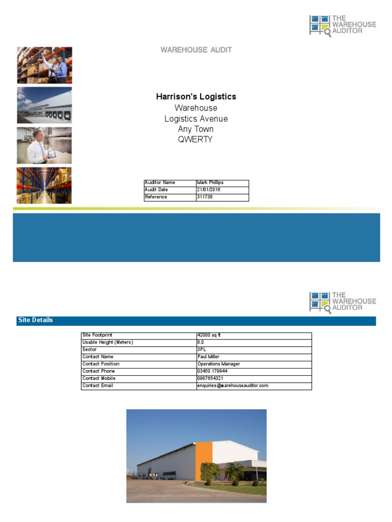 Sample Audit Warehouse Audit 15-1-2018 | Download Free PDF | Warehouse ...