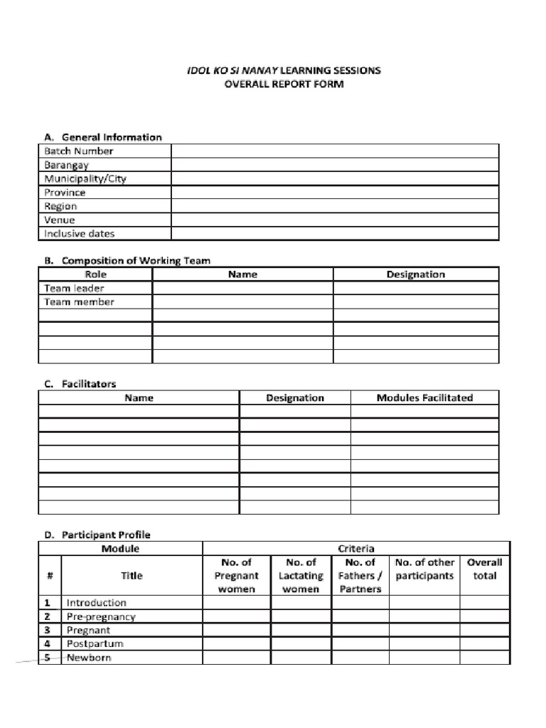 Annex d2 Overall Report Form | PDF
