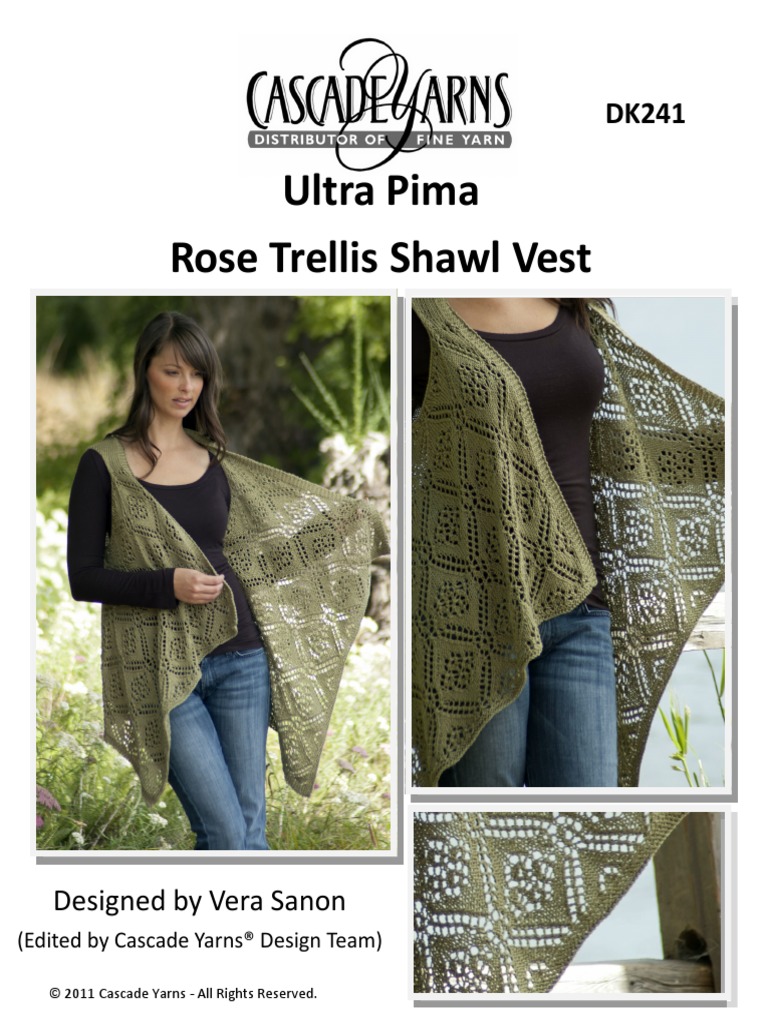 DK241 UltraPimaVest | PDF | Knitting | Crafts