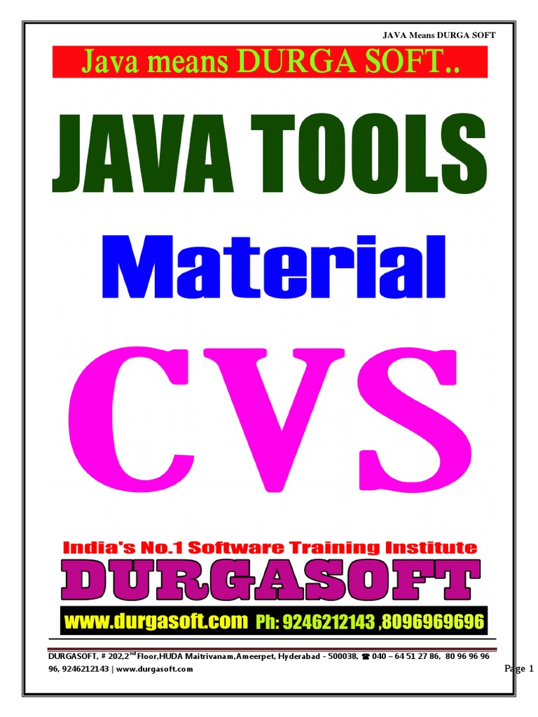 Java Means Durga Soft | PDF | Version Control | Computing Platforms