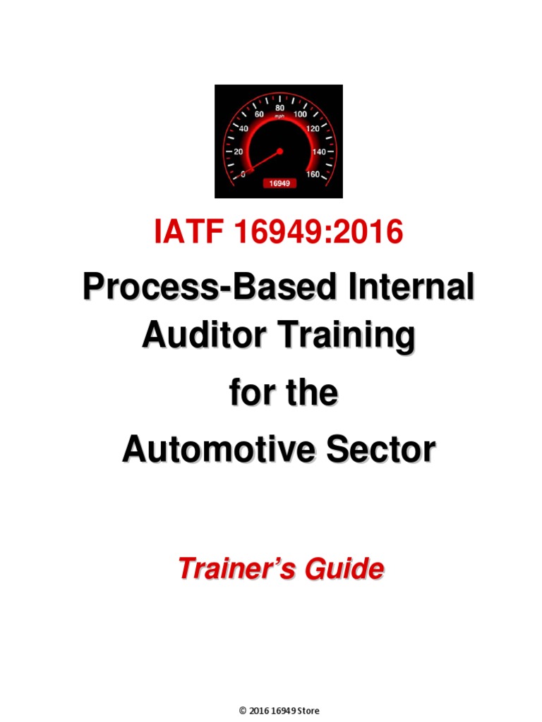 IATF 16949 Trainers Guide Sample | Internal Audit | Quiz
