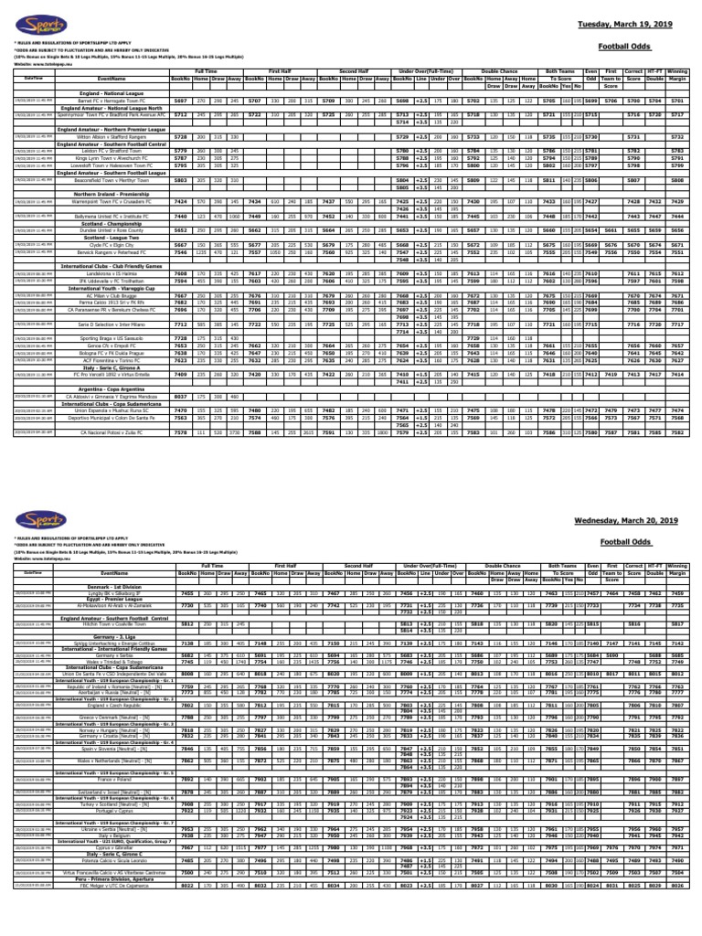 Fixtures | PDF | Sports Competitions | English Football Organisations