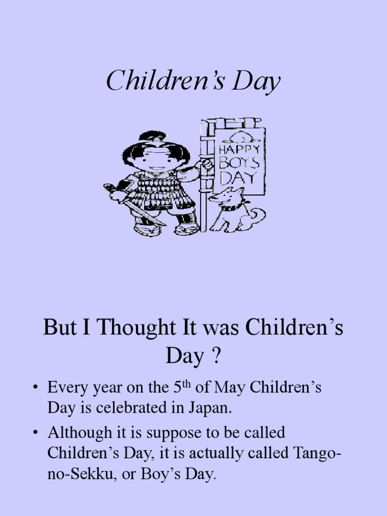 The History and Traditions of Children's Day in Japan | PDF