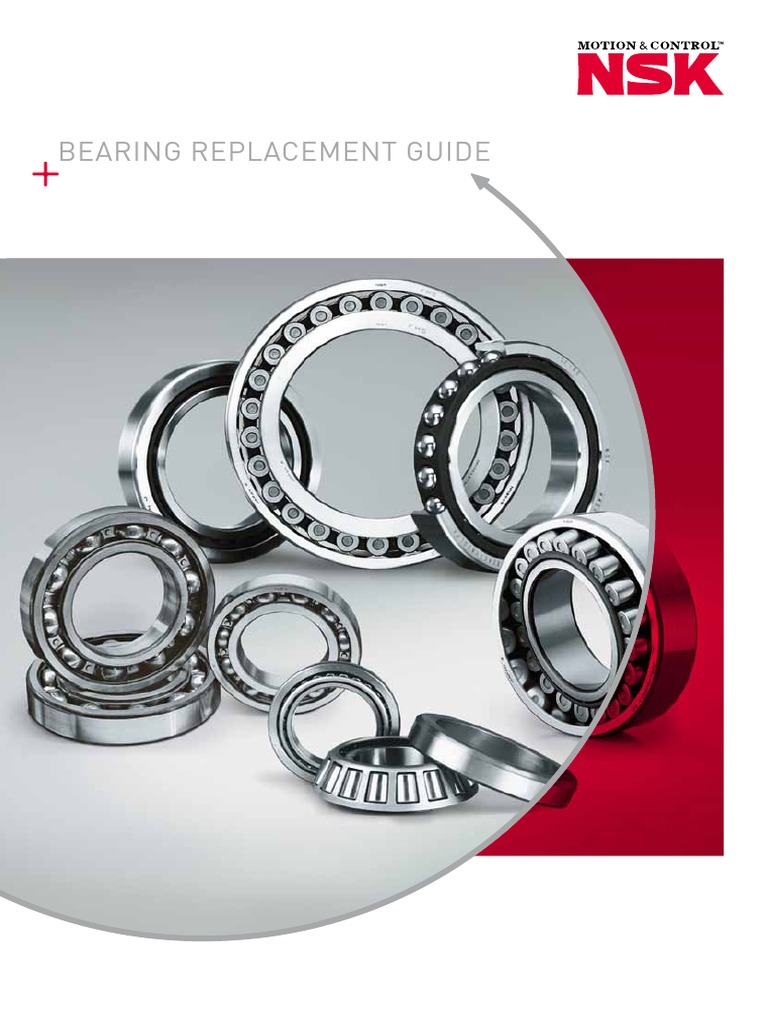 NSK Bearing Replacement Guide | PDF | Bearing (Mechanical) | Surface ...