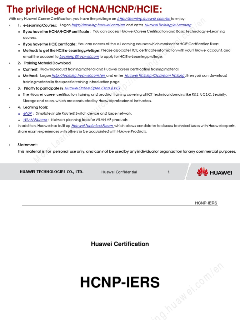 HCNP-IERS Lab Guide V2.0July 212017 PDF | PDF | Network Switch | Internet Protocol Suite