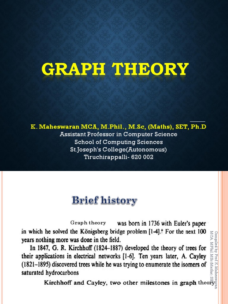 K. Maheswaran MCA, M.Phil., M.SC, (Maths), SET, PH.D | PDF | Vertex ...