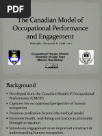 The Canadian Model of Occupational Performance and Engagement (1) | PDF ...