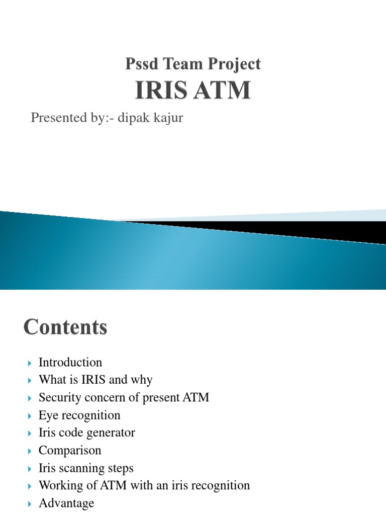 Iris Atm | PDF | Automated Teller Machine | Personal Identification Number