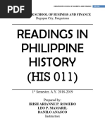 Readings in Philippine History | Primary Sources | Philippines