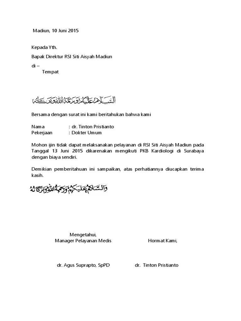 SURAT IJIN D SP | PDF