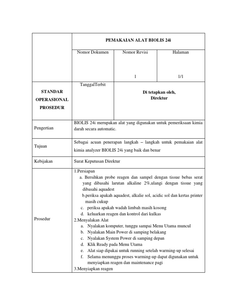 SPO BIOLIS 24i | PDF