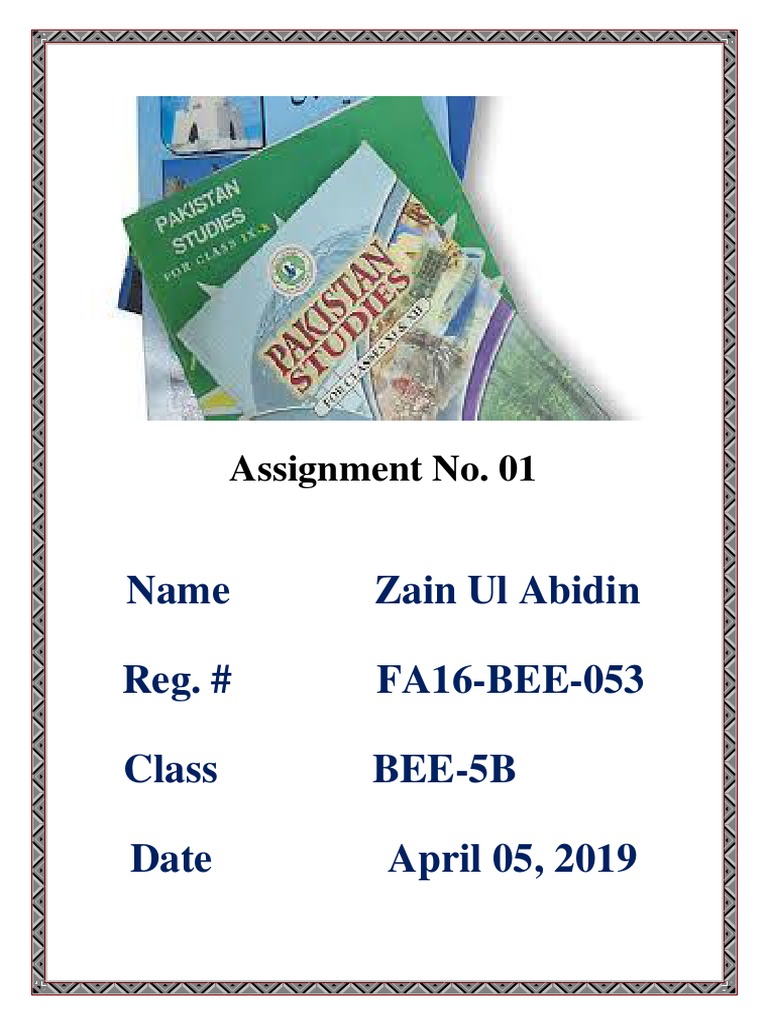 Pak Studies Assignment 01 | Download Free PDF | Caliphate | Ottoman Empire