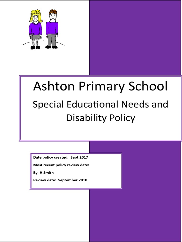 SEN Policy Sept 2018 | PDF | Special Education | Teachers