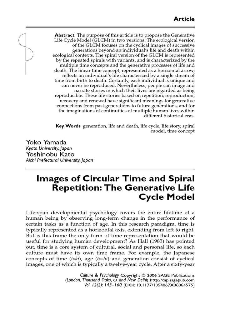 Images of Circular Time and Spiral Repetition: The Generative Life ...