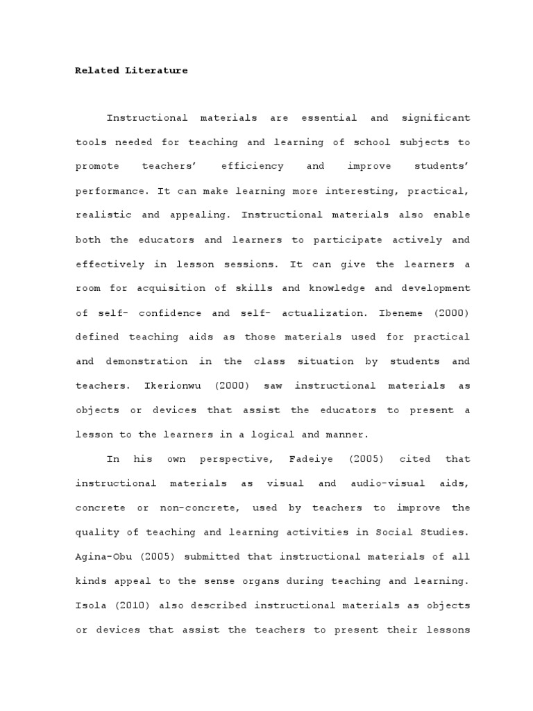 Introduction For RRL | PDF | Reading Comprehension | Teachers