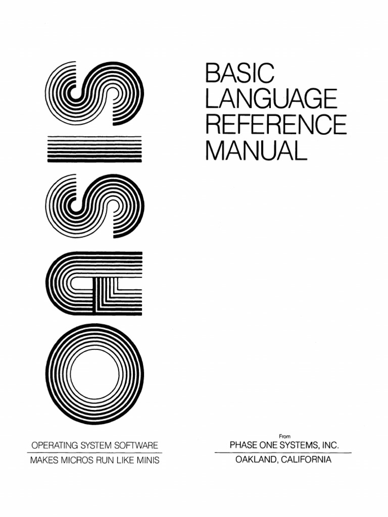 BASIC Language Reference Manual Mar80 PDF | PDF | Basic | Computer Program
