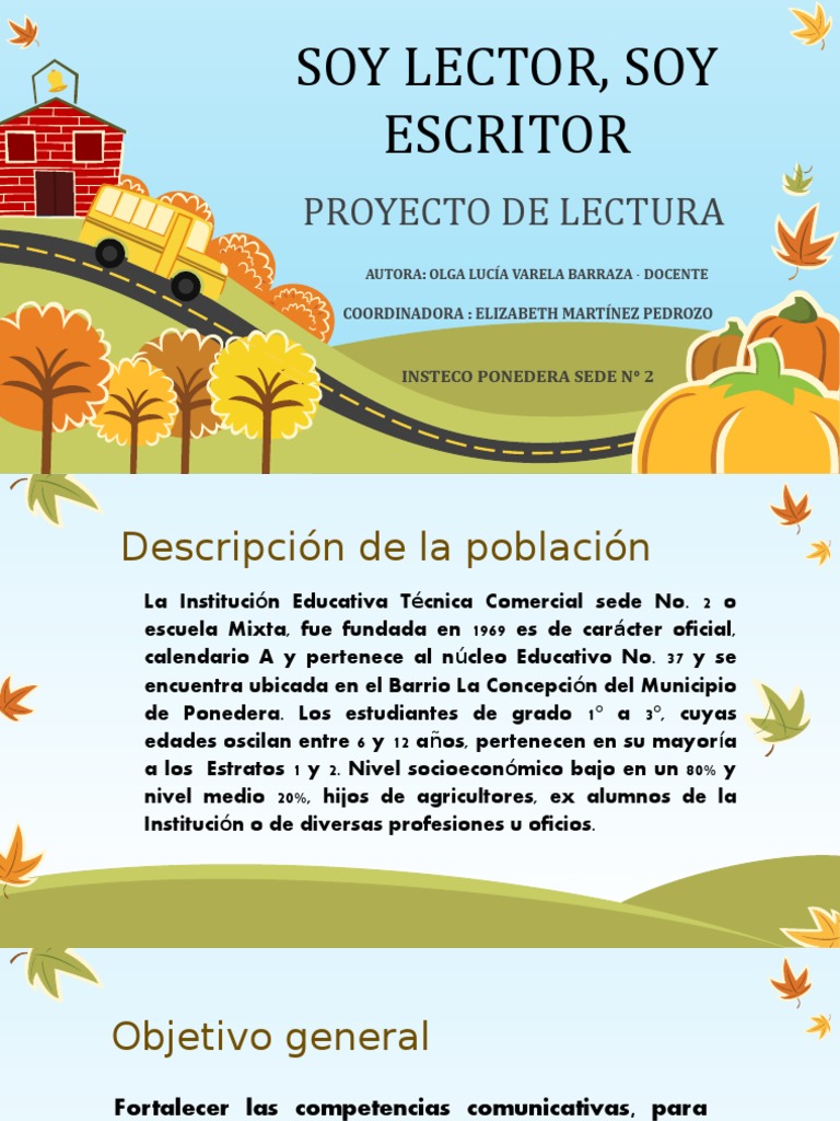 Soy Lector, Soy Escritor | PDF | Salón de clases | Aprendizaje