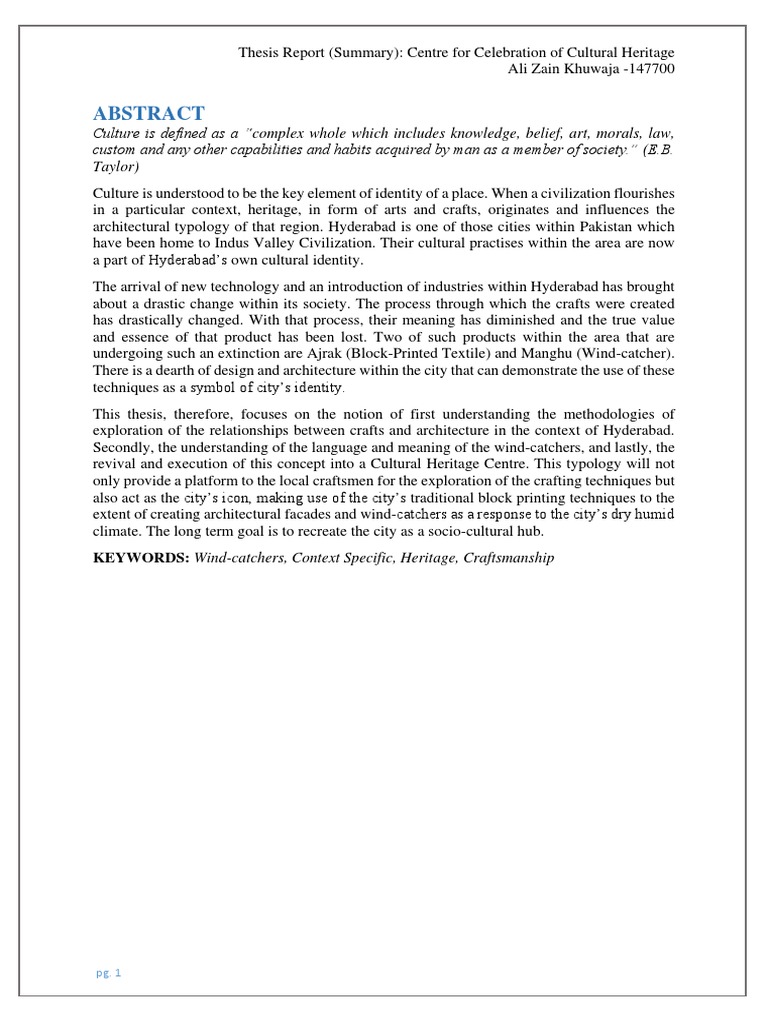 Thesis Summary | PDF