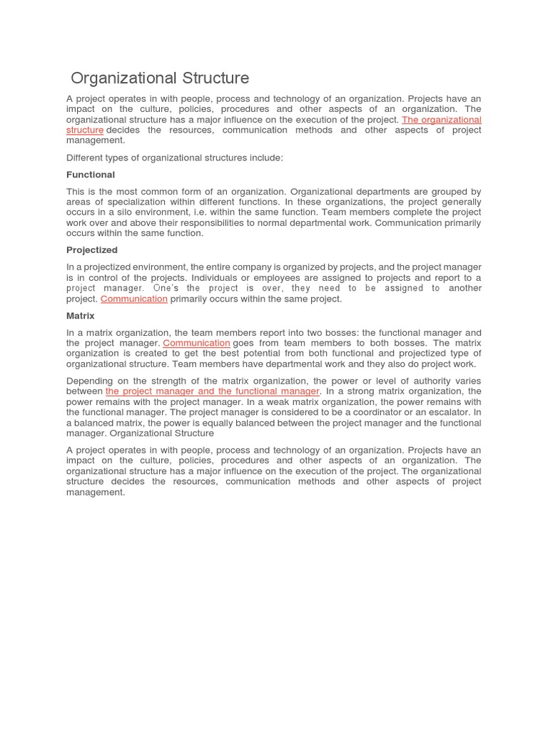 Organizational Structure | PDF | Career & Growth | Self-Improvement