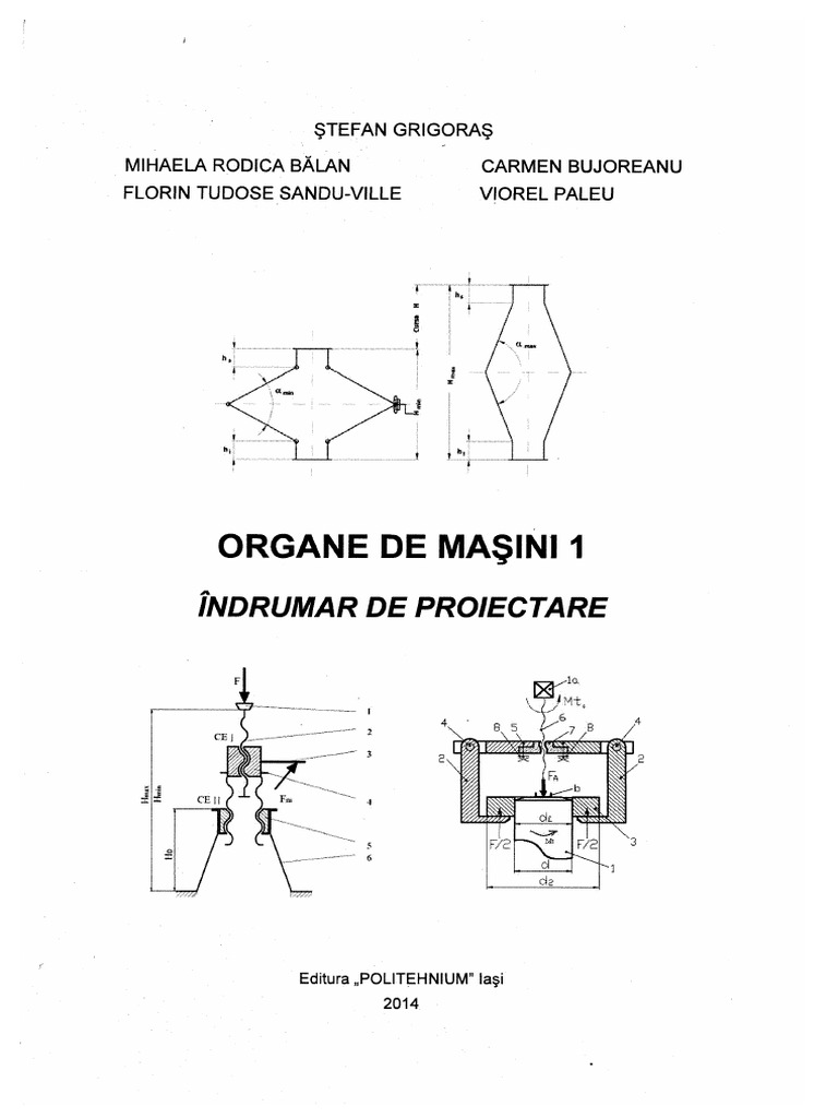 Organe de Masini 1 Indrumar de Proiecte 2014 1 PDF | PDF