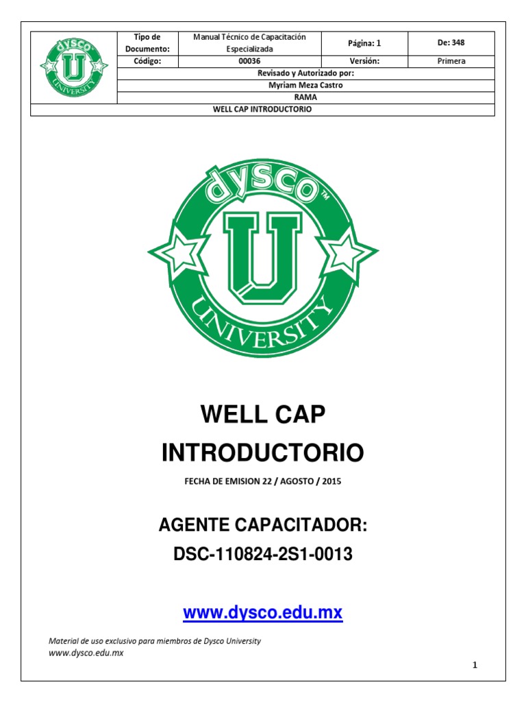 WellCap Introductorio PDF | PDF | Presión | Densidad