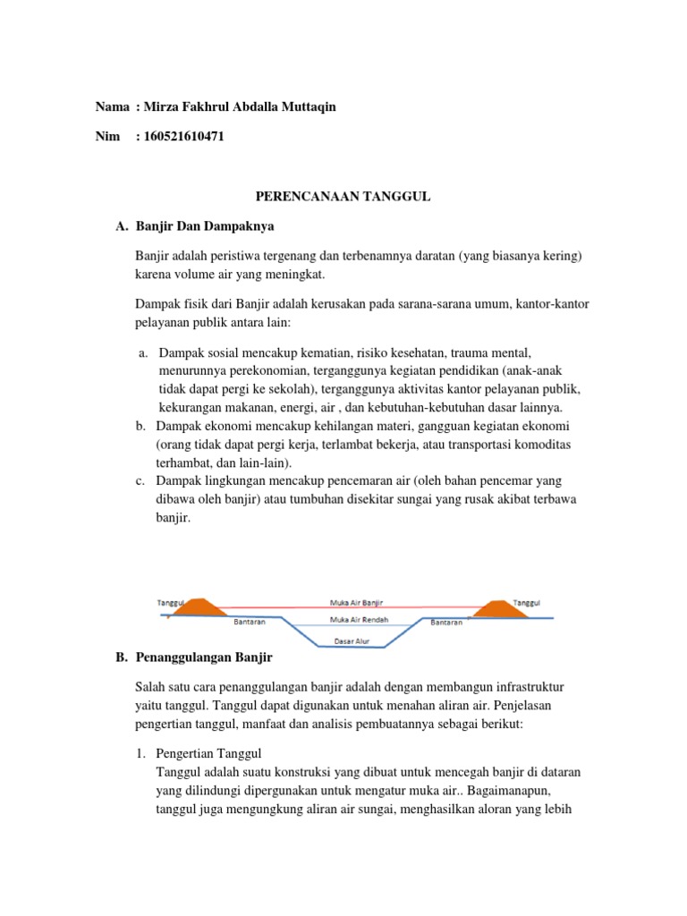 Perencanaan Tanggul | PDF