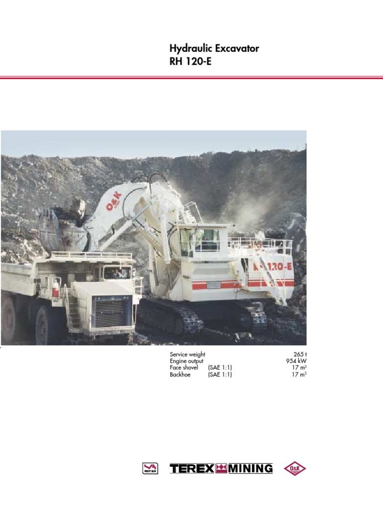 Heavy Equipment - Spek RH120E | PDF | Transmission (Mechanics) | Engines