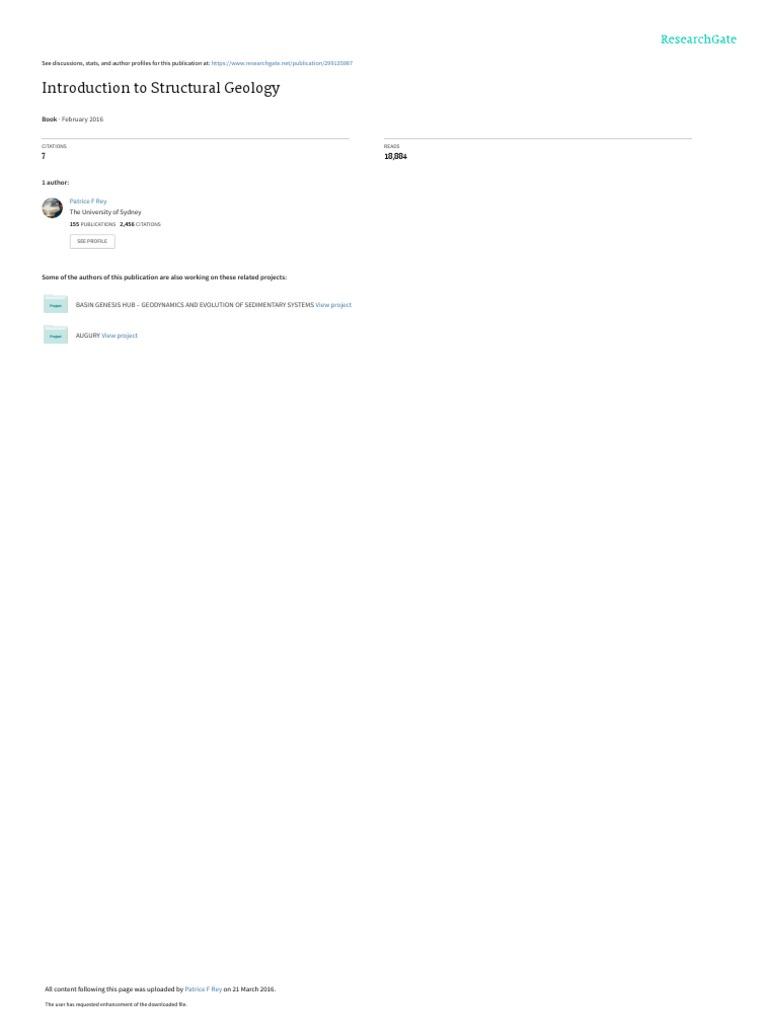 Introduction to Structural Geology book summary | PDF | Fault (Geology ...