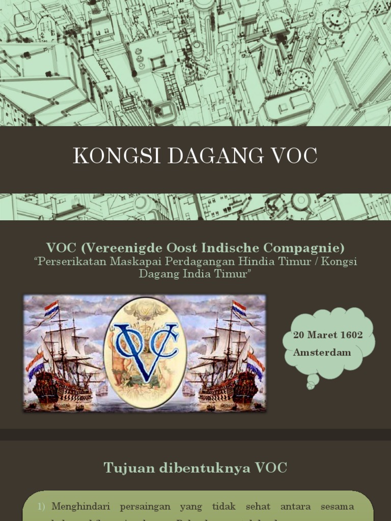 Sejarah dan Kekuasaan Kongsi Dagang VOC | PDF | Perjalanan | Sejarah