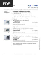 GETINGE GSS67H PROD SPEC 141024 Rev01 | PDF | Computers