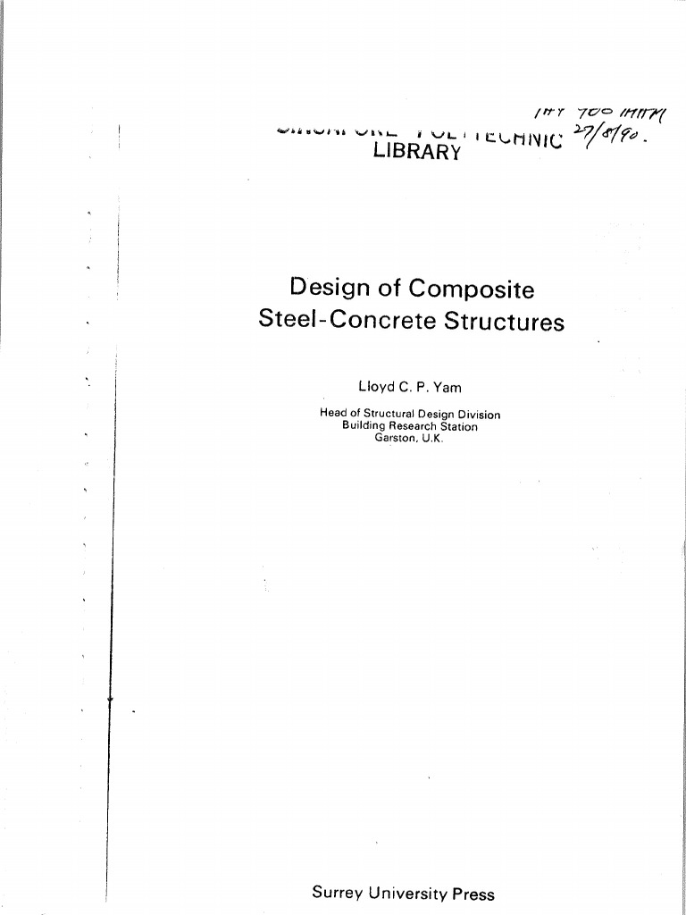 Design of Composite Structures - Vol 1 - Llyod Yam PDF | PDF