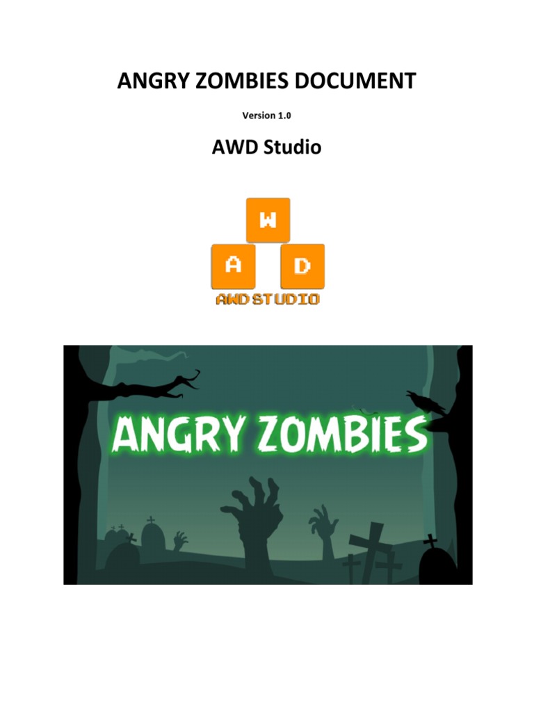 Angry Zombies Document | PDF | Unity (Game Engine) | Computing
