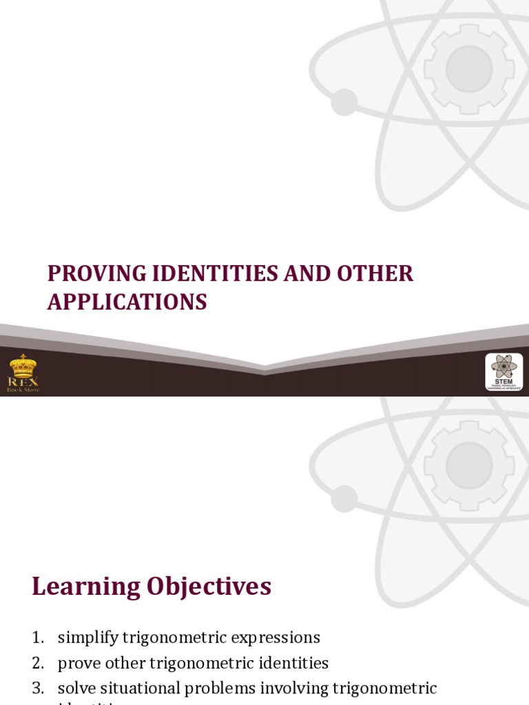 Proving Identities and Other Applications | Download Free PDF ...