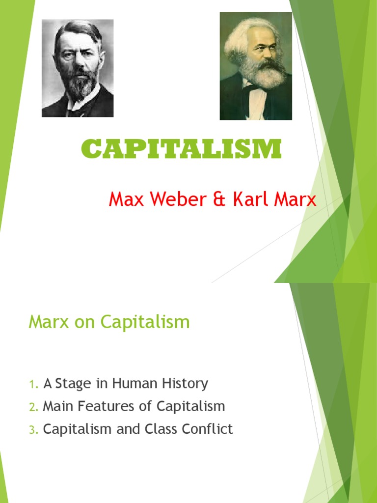 Capitalism: Max Weber & Karl Marx | PDF | Market Economy | Capitalism