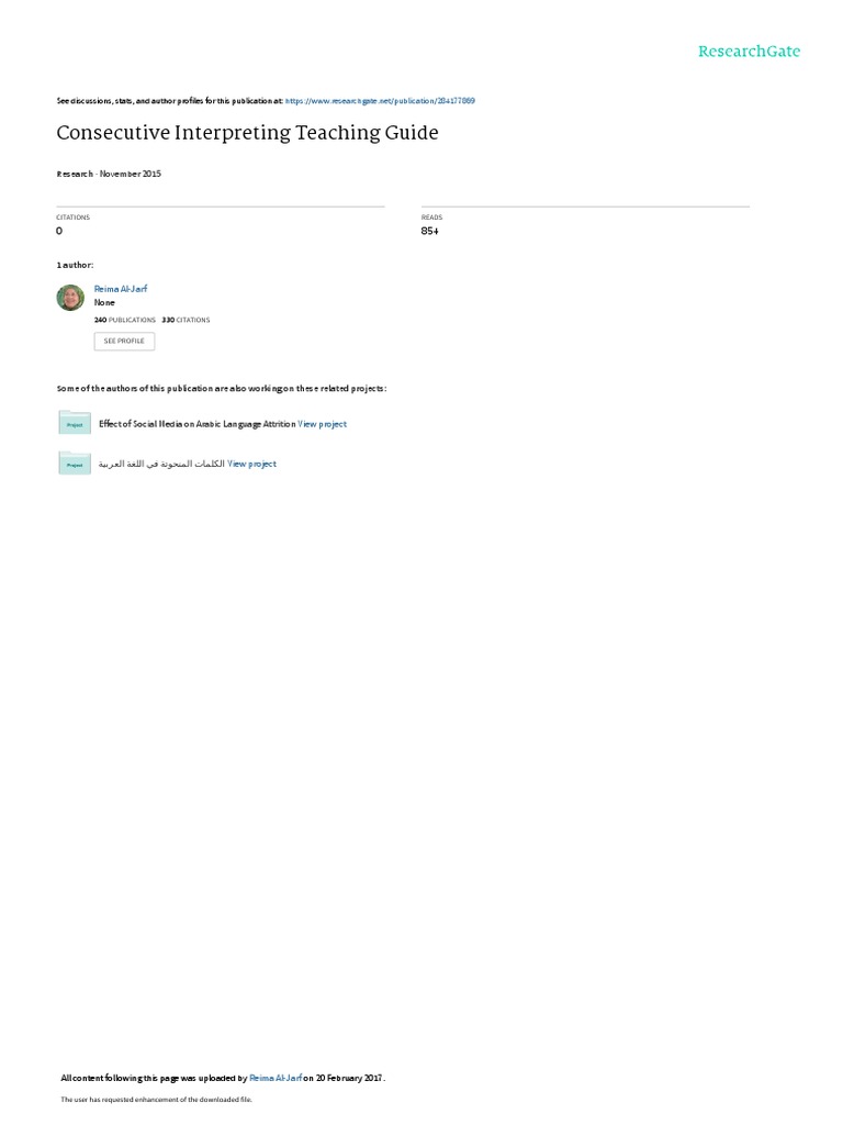 Consecutive Interpreting Teaching Guide | PDF | Language Interpretation | Nigeria