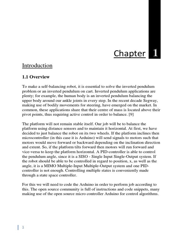 Self Balancing Robot | PDF | Arduino | Control Theory