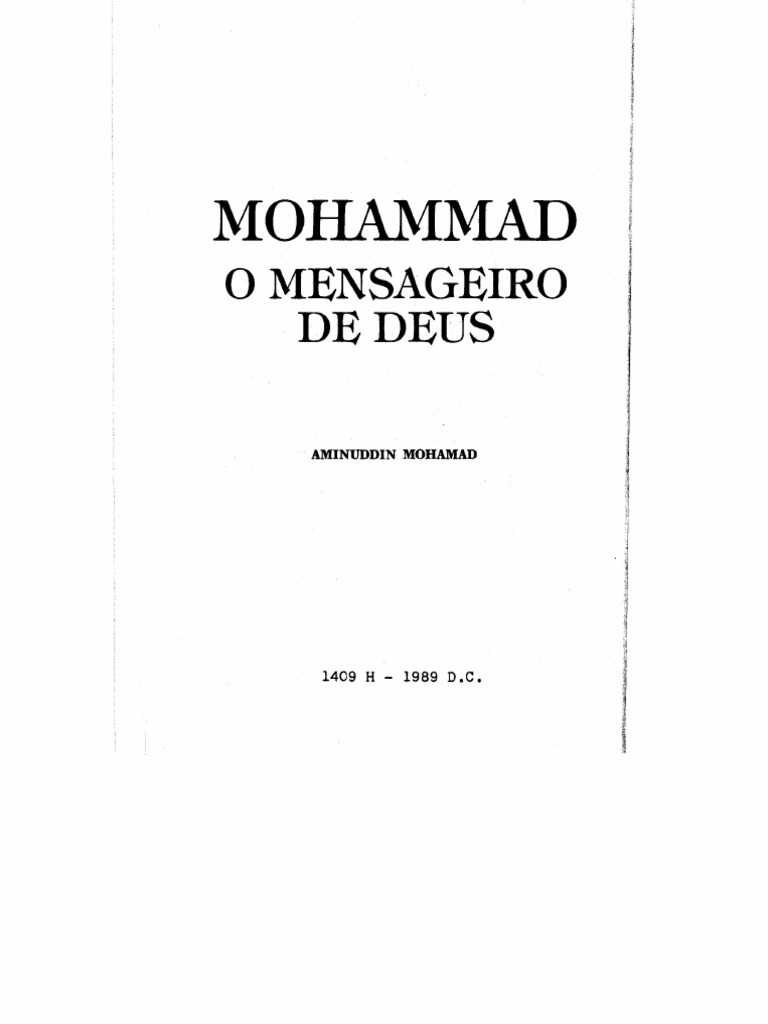 Biografia Mohammad O Mensageiro - Sheikh Aminuddin Mohamad PDF | PDF ...