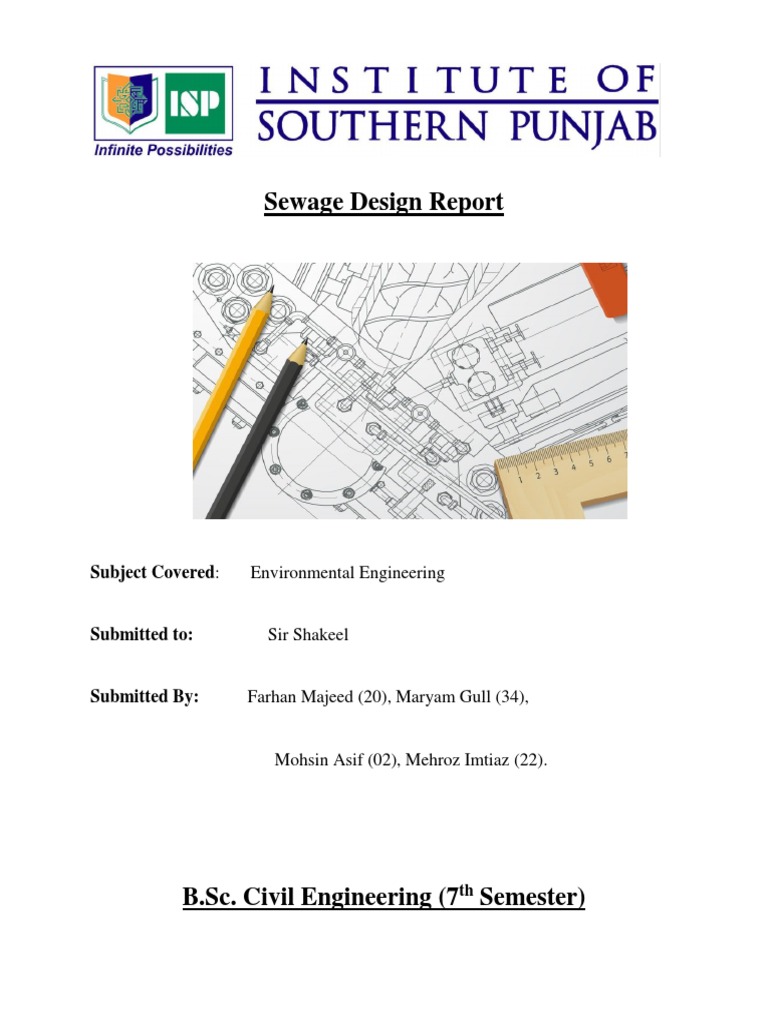 Sewage Design Report | PDF | Sanitary Sewer | Water Management