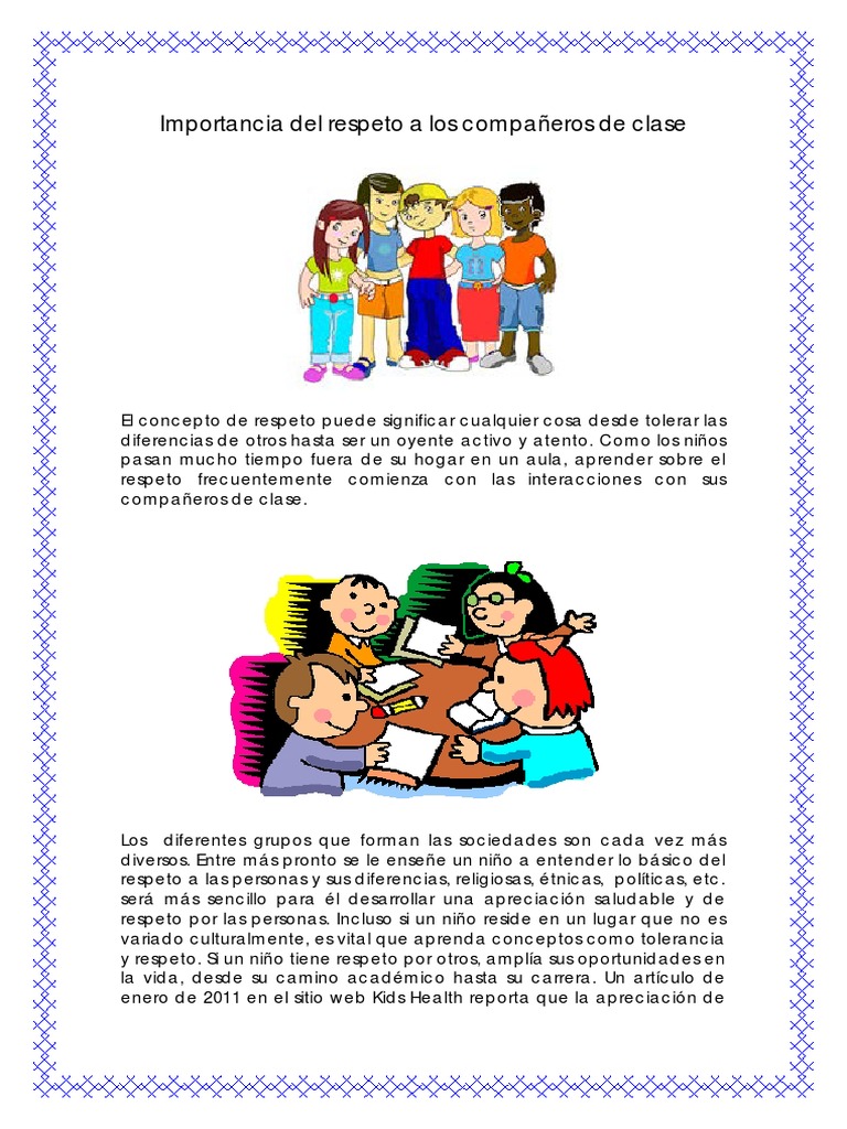 F16900 El Respeto En El Aula Descargar Gratis Pdf Salón De Clases
