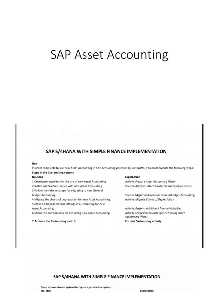 Sap S4 Asset Accounting Configuration Pdf