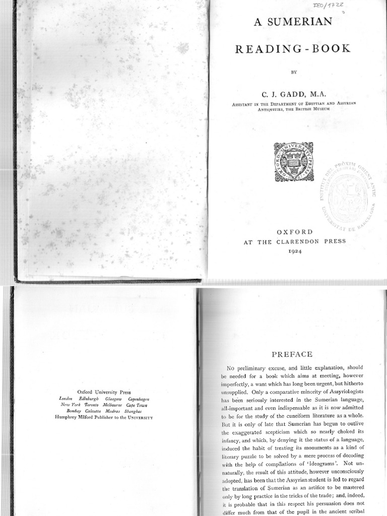 Sumerian Language Reading Book | PDF | Cuneiform | Writing
