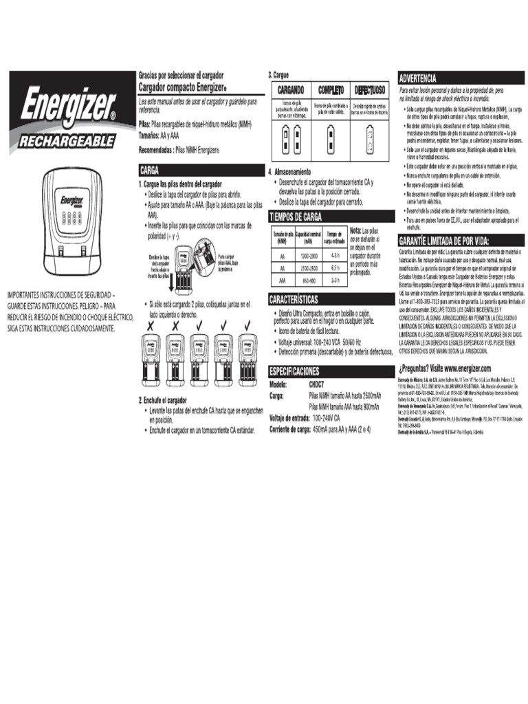 chdc7 Instructions Spanish PDF | PDF