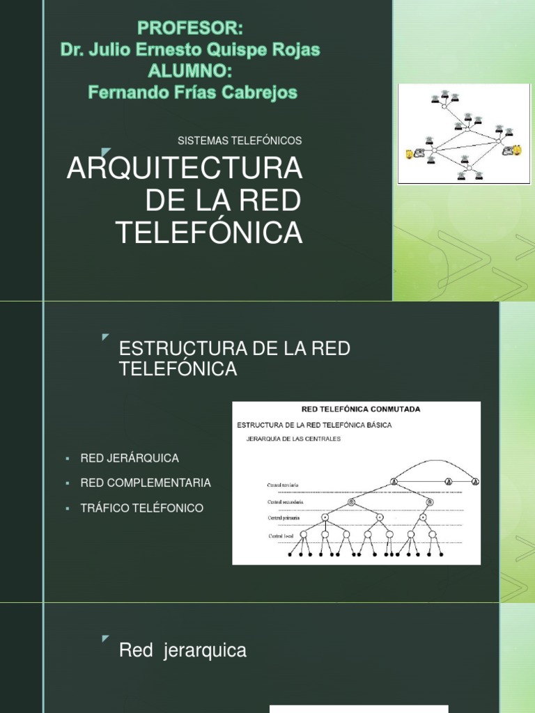 Arquitectura de La Red Telefónica | PDF | Tecnología digital ...