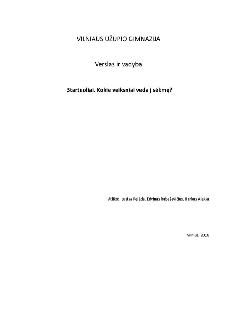 Tiriamasis Darbas | PDF